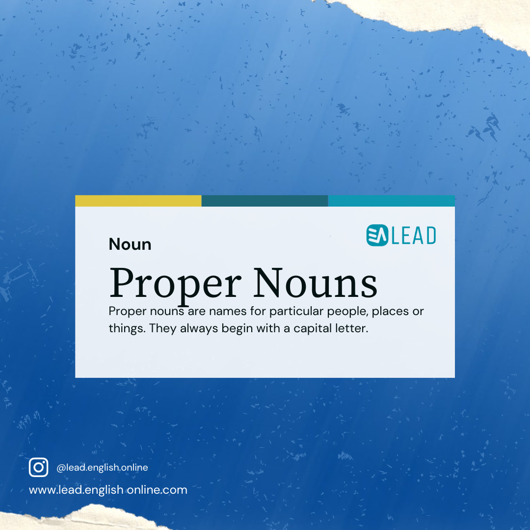 Common vs Proper Nouns – LEAD
