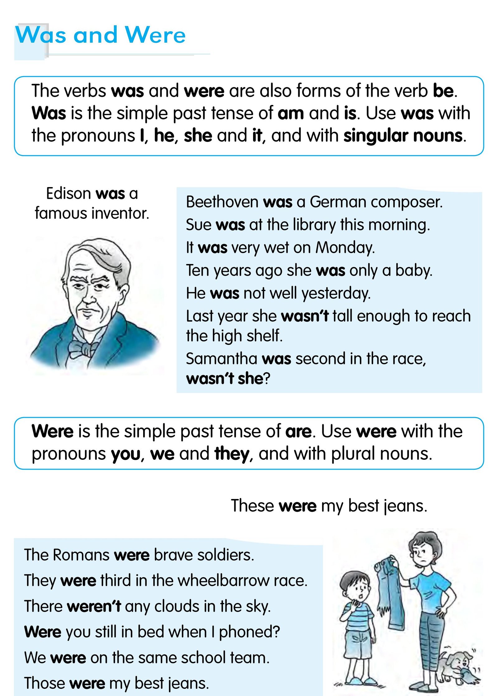 The simple past tense – Lead